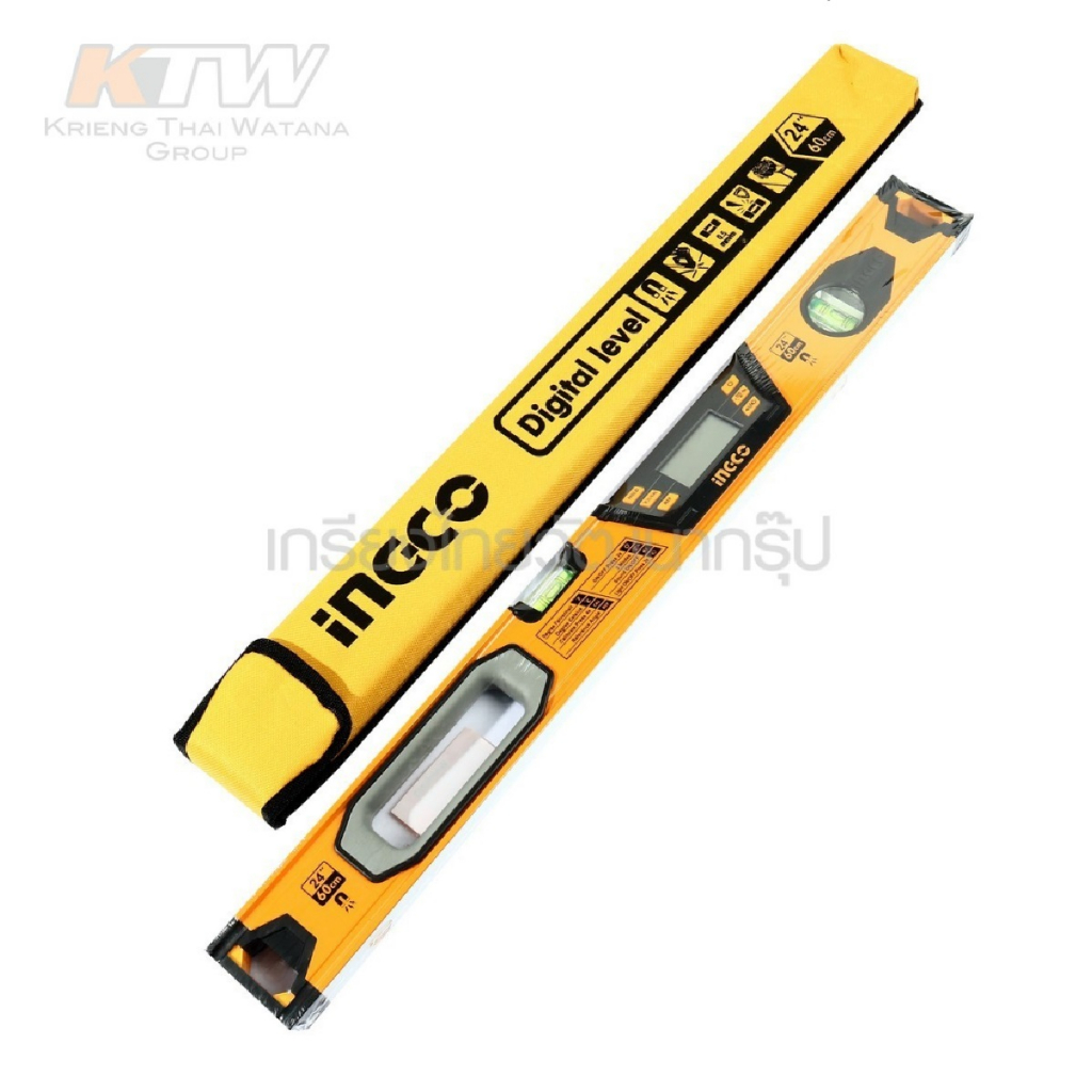 INGCO ระดับน้ำอลูมิเนียม ดิจิตอล มีแม่เหล็ก ขนาด 60 ซม. รุ่น HSL08060D ...
