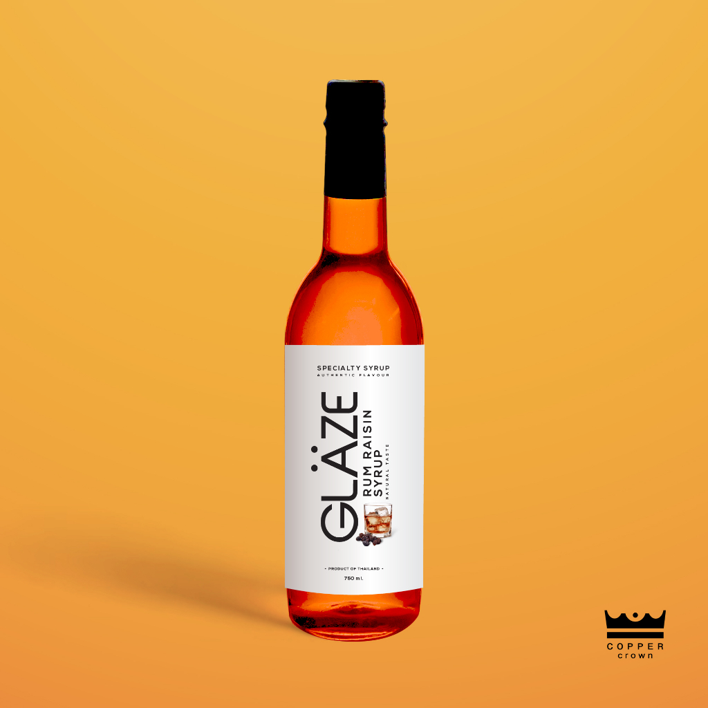 GLAZE Rum Raisin Syrup 750ML | Shopee Thailand