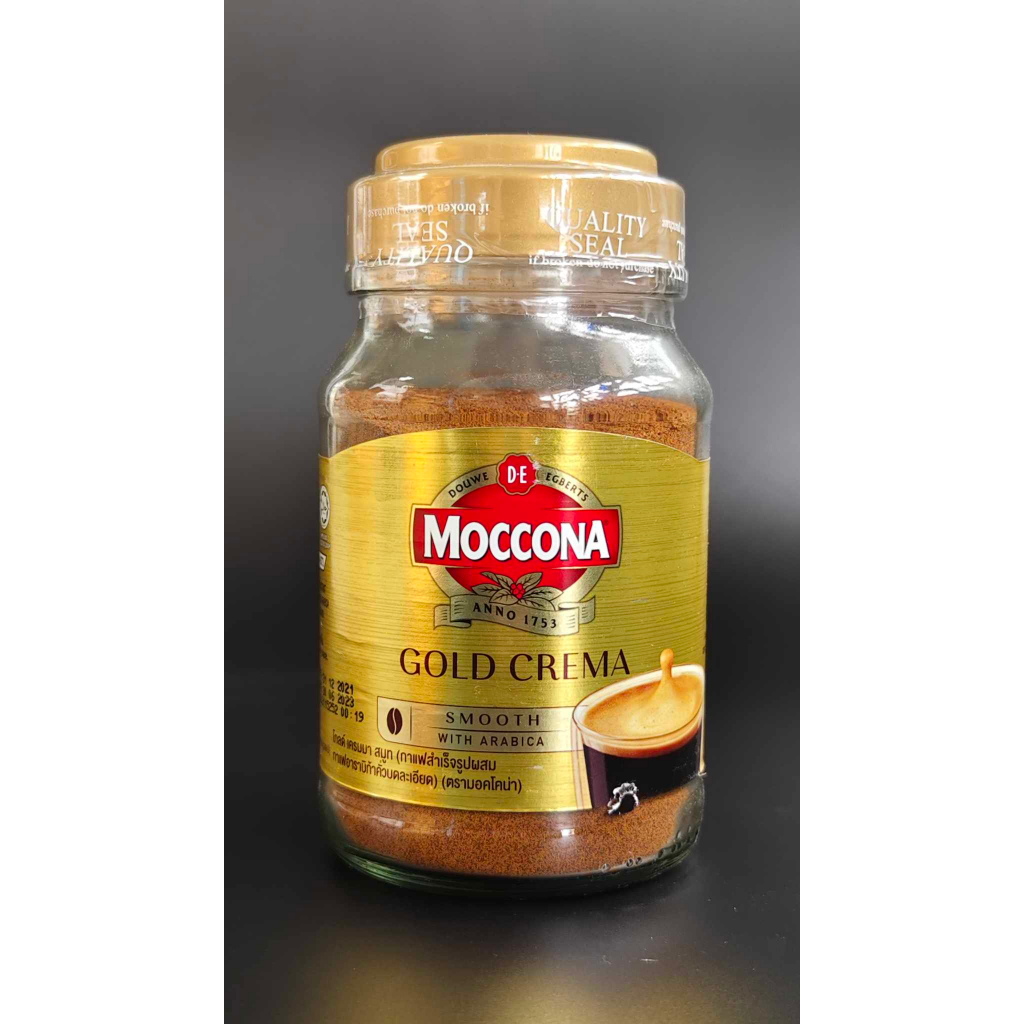 เลยวันบริโภคแล้วครับ BBF.14/08/2024 MOCCONA Gold Crema กาแฟ มอคโคน่า โก ...