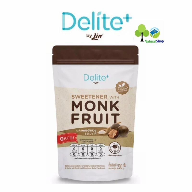 Lin น้ำตาลลิน ดีไลท์พลัส ผสมหล่อฮังก้วย Delite+ Erythritol with ...