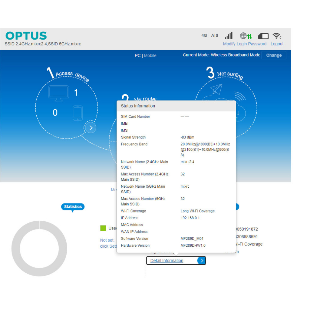 4G Router ใส sim wifi OPTUS MF 289D 3CA พร้อมส่ง ของใหม่ รองรับทุกซิมใน ...