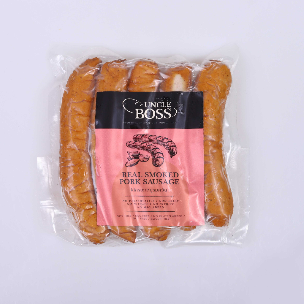 Uncle Boss_Real Smoked Pork Sausage (Keto) | Shopee Thailand