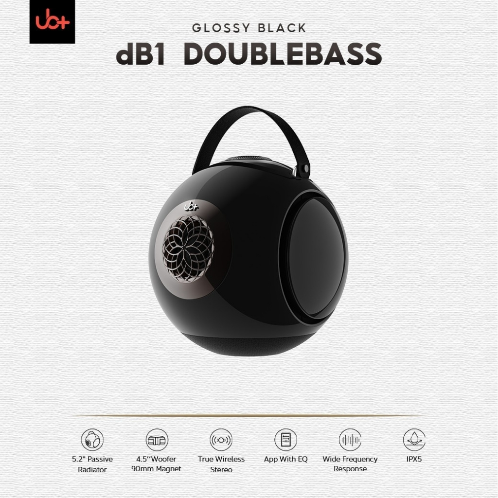 UB+ ลำโพงบลูทูธ รุ่น dB1 Double bass Hifi Speaker - Glossy Black - รับ ...