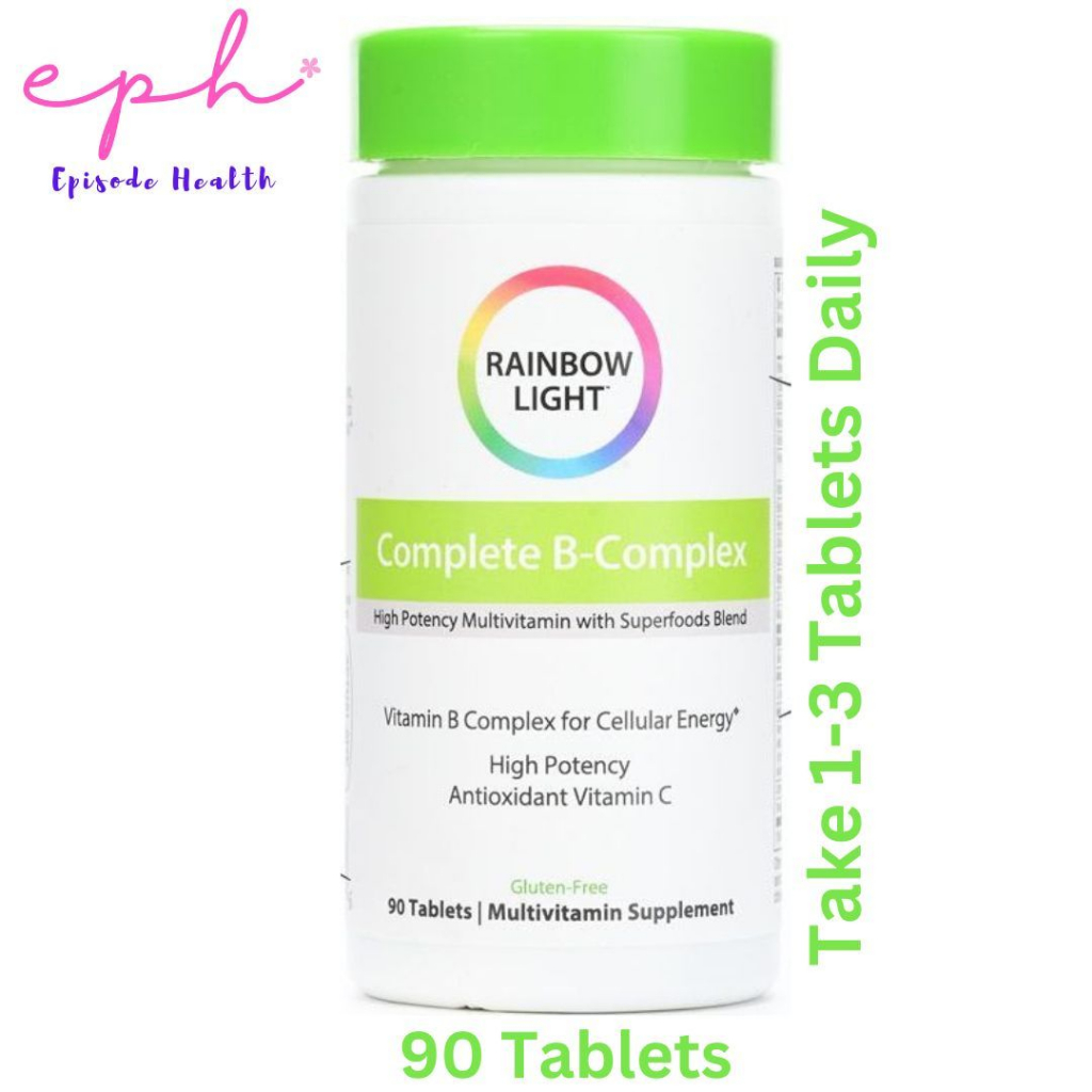 Rainbow Light Complete B-Complex™ 90 Tablets วิตามินบีคอมเพล็กซ์ วิตามินบีรวม 90 เม็ด | Shopee ...