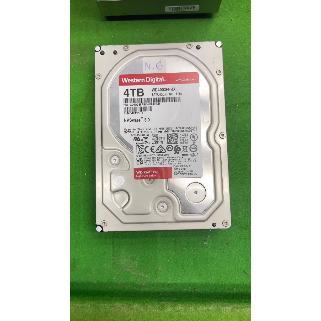 HDD HARDDISK DRIVE SATA WD RED PRO 4TB FOR NAS และ SERVER ฮาร์ดดิสสำหรับnas ถูก คุ้ม ของแท้100% ...