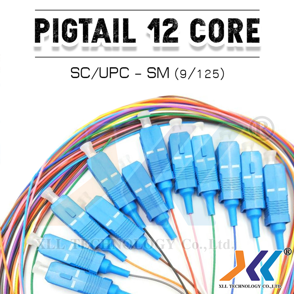 สาย Pigtail Fiber Optic (สายพิกเทล) 12Core SC/APC / SC/UPC LC/UPC SM ...