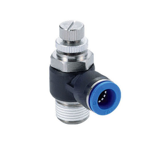 JSC06-02 ฟิตติ้ง แบบ ปรับลมได้ ต่อสายลม วงนอก 6 มิล เกลี่ยวนอก 1/4 ...