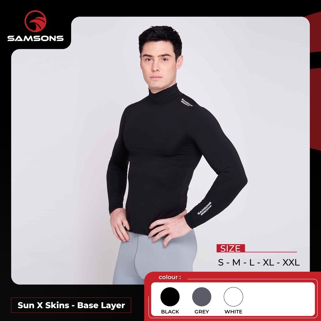 Sun X Skins - Base Layer Turtle Neck - Men's Long Sleeve SPF 50+ Sun ...