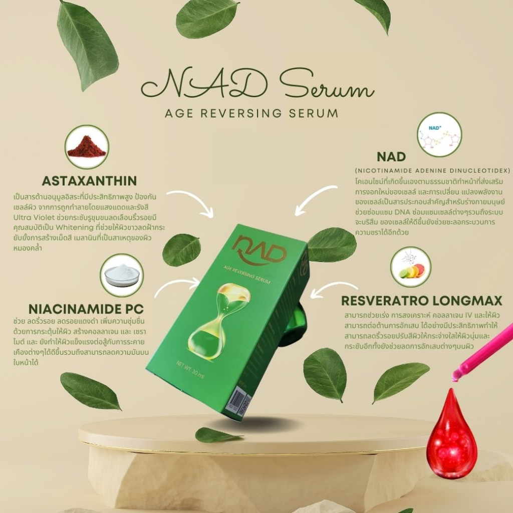 NAD Age Reversing Serum จาก บจก.การแพทย์ย้อนวัย | Shopee Thailand