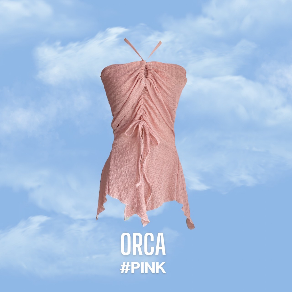 Orca Top เสื้อผูกคอ เสื้อเกาะอก | Shopee Thailand