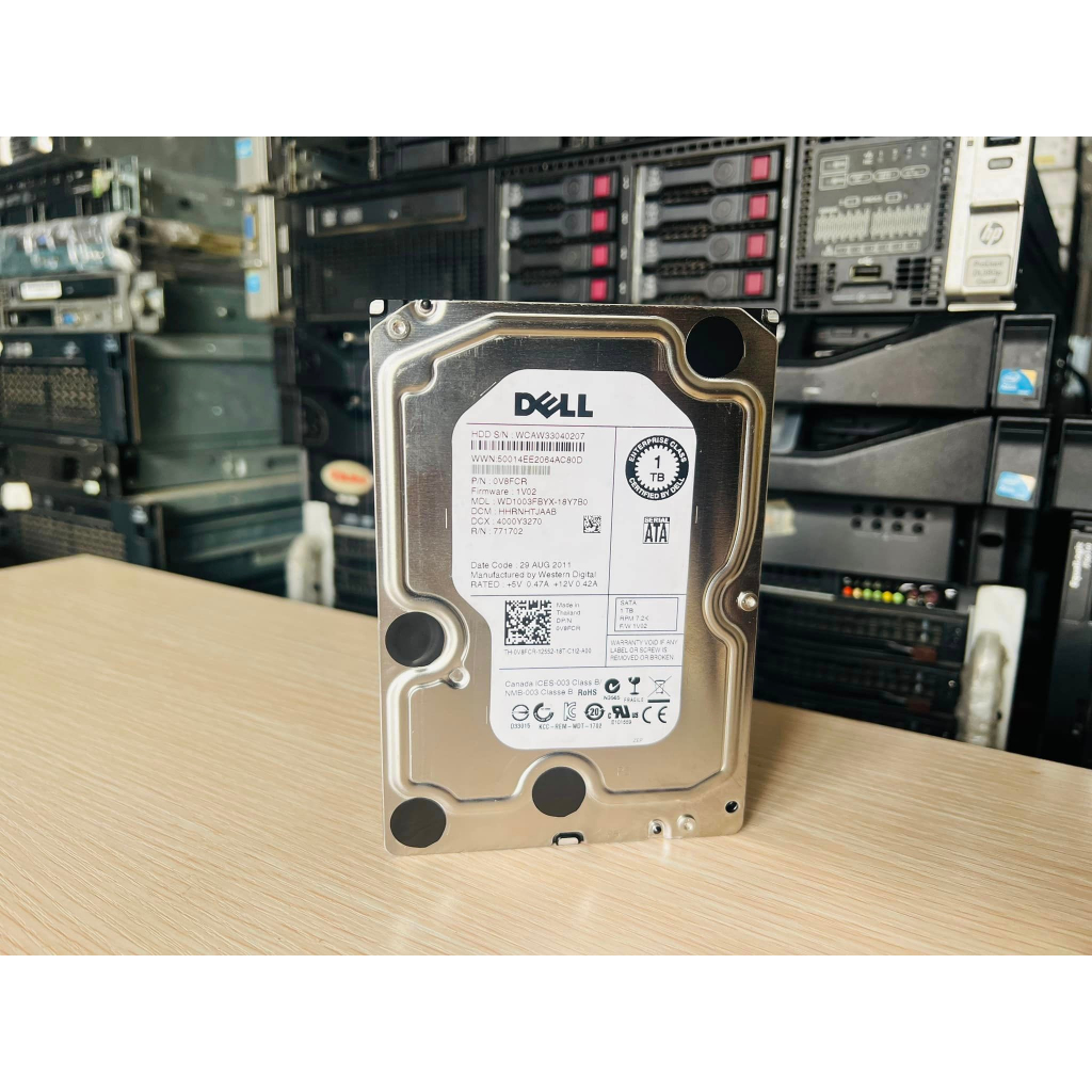 hdd dell sata 1tb 7.2k ฮาร์ดดิสซาต้าสำหรับเซิฟเวอร์มือสองพร้อมใช้งาน ...