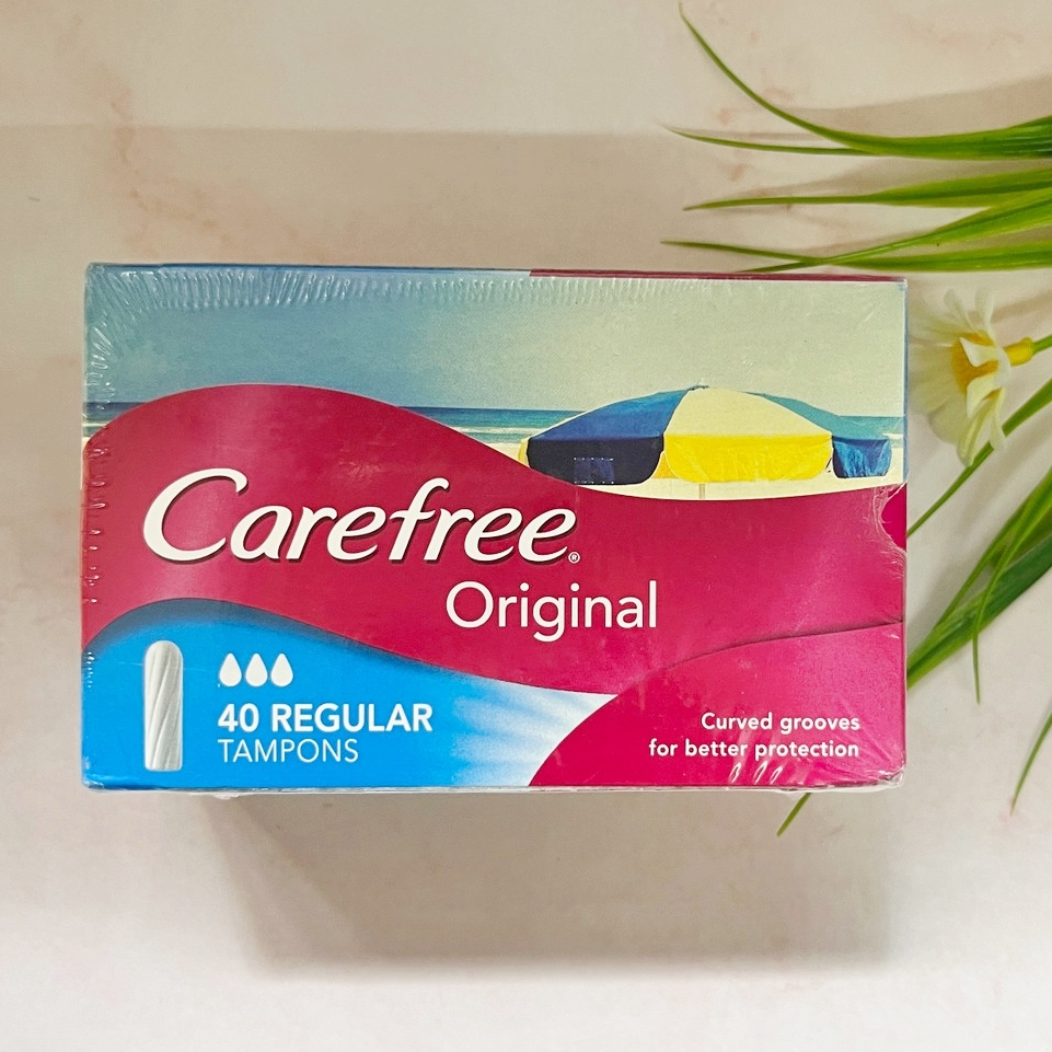 [Carefree®] Original Tampons Regular 40 Tampons ผ้าอนามัย แบบสอด ...