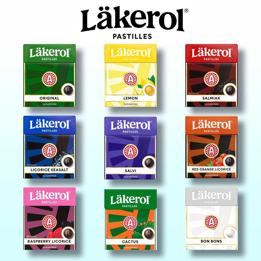 Lakerol Pastilles Original / Lemon / Salmiak / Licorice Seasalt / Salvi ...