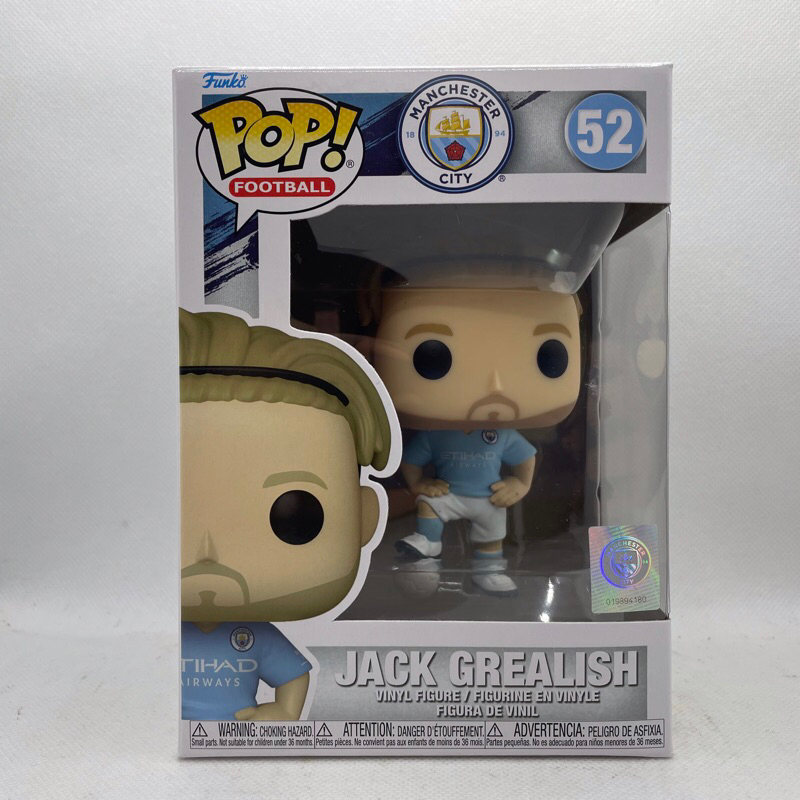Funko Pop Football : 52 Jack Grealish (Mint Box) Manchester City ...
