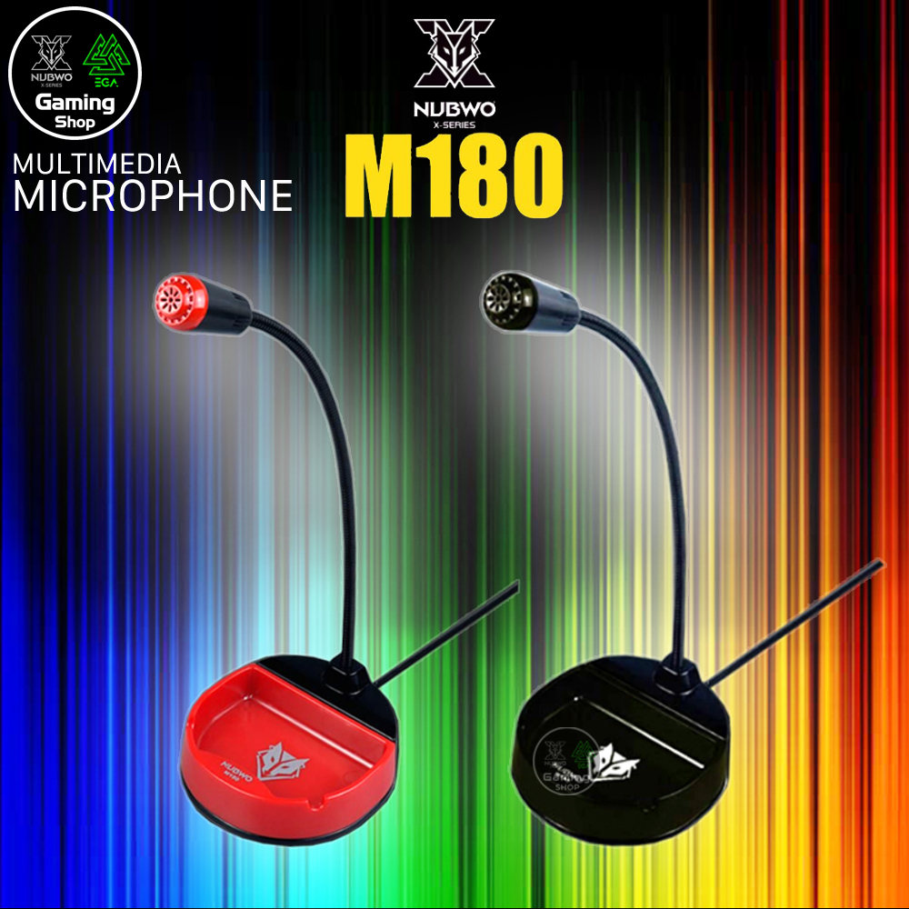 🎮 GAMING NUBWO M180 Microphone ไมค์ ไมค์ไลฟ์สด ไมโครโฟนคอมพิวเตอร์ ไมค์ ...