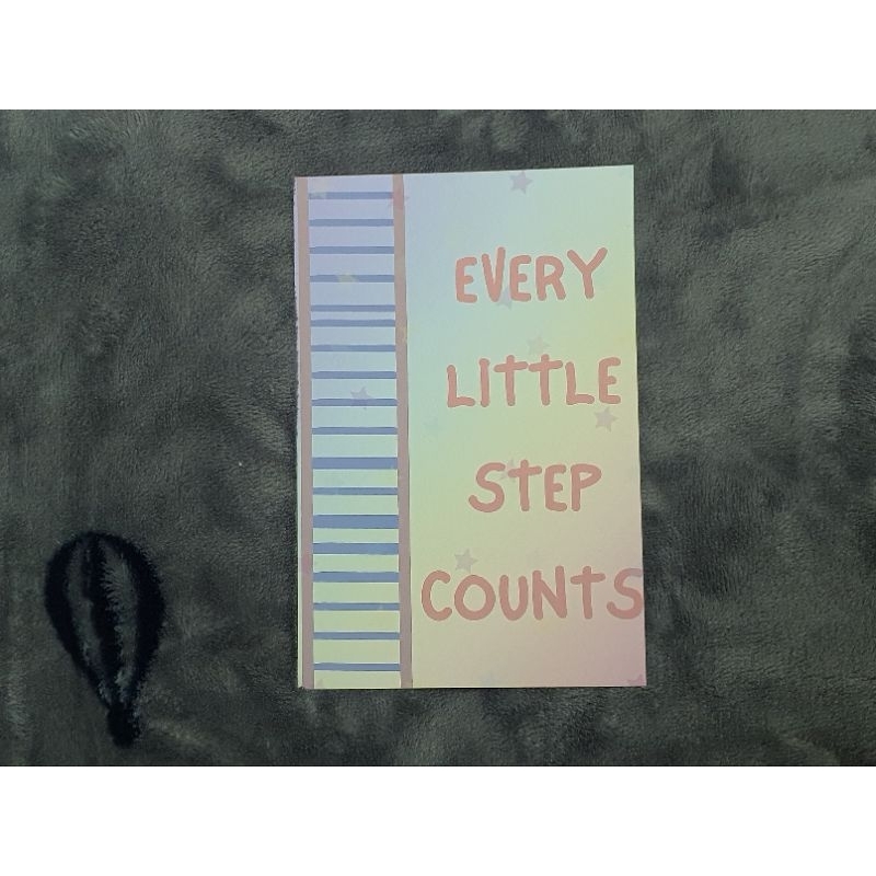 การ์ดติดบอร์ด แปะผนัง เซ็ทให้กำลังใจ ลาย Every Little Step Counts ...