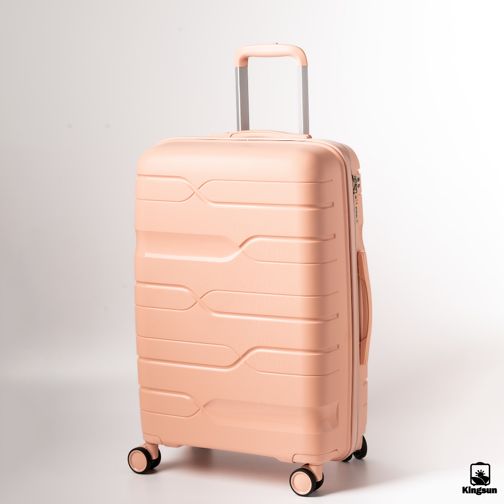 [รับประกัน5ปี] Kingsun กระเป๋าเดินทางล้อลาก TSA Lock วัสดุPP แท้100% ...