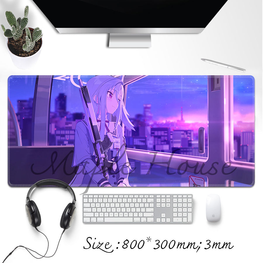 แผ่นรองเมาส์(Mouse pad) blue archive[800×300/3mm] | Shopee Thailand