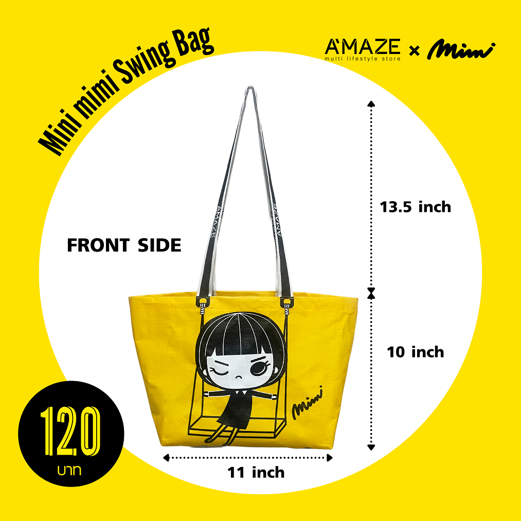Mimi กระเป๋าใส่ของรักษ์โลก ลาย Mini Mimi Swing Bag (A9X8YE) | Shopee ...