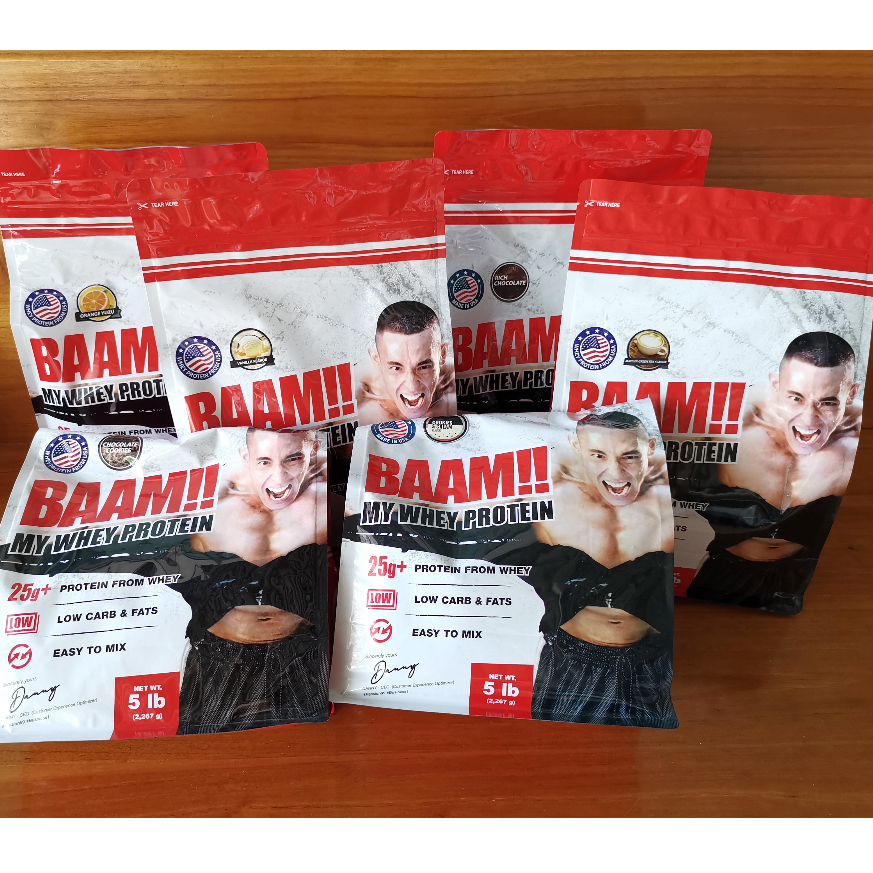 เวย์ whey protein Baam เพิ่มกล้าม แท้100% | Shopee Thailand