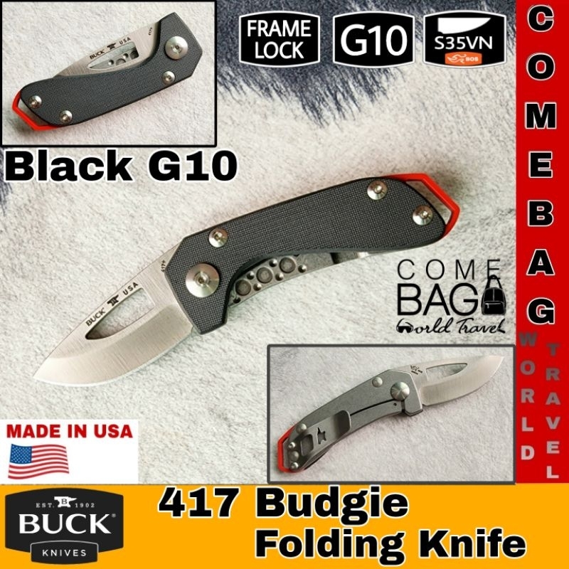 มีดBUCKแท้ รุ่น 417 Budgie มีด EDC ที่กระทัดรัดน้ำหนักเบาเหมาะพกติดตัว ผลิต U.S.A. กะทัดรัดแต่ ...