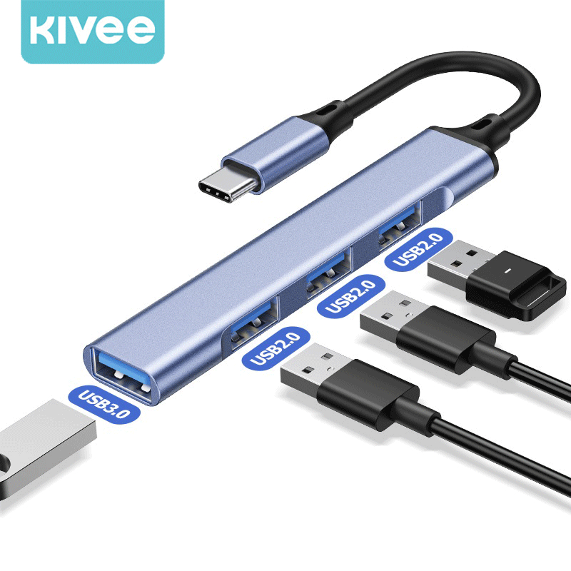 อะแดปเตอร์ฮับ KIVEE USB Type-C Hub to HDMI 3.0 PD Fast Charge Adapter ...