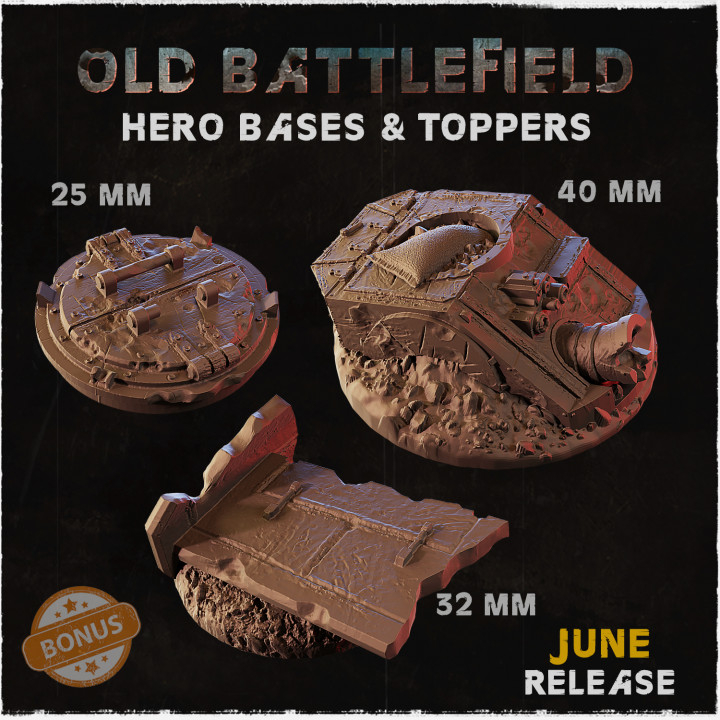 Old Battlefield bases จัดส่งได้ใน1-3วัน ฐานโมเดลธีม warhammer 40k aos ...