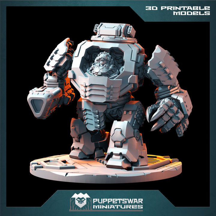 Bushi Enforcer MK2 - High quality and detailed 3d print miniature board ...