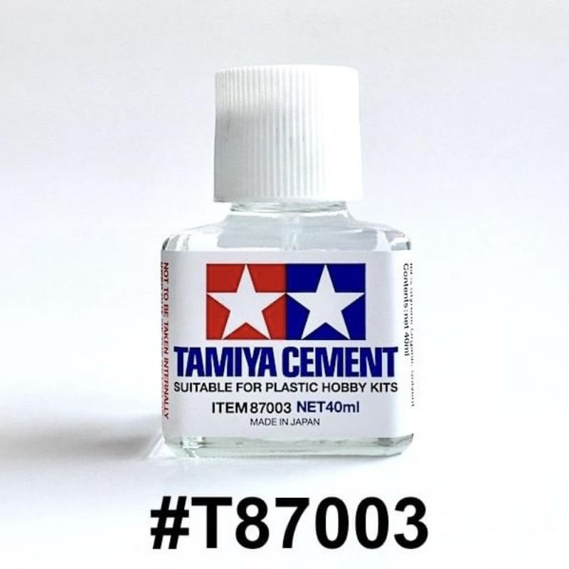 TAMIYA 87003 TAMIYA CEMENT (40ML) กาวสำหรับการทำโมเดลพลาสติก ฝาขาว ...