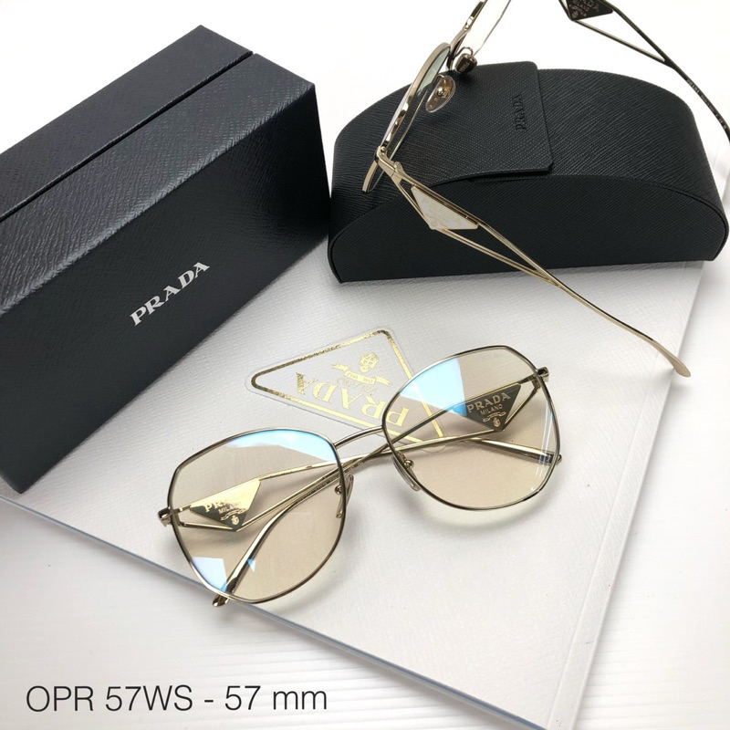 new Prada OPR 57WS ขนาด57mm แว่นเลนส์ใสเคลือบแสงสีฟ้า พร้อมส่ง ...