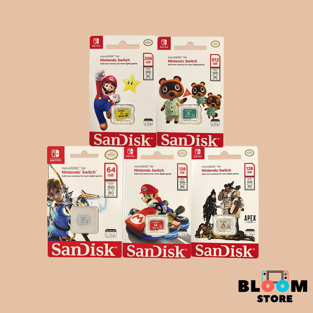 Nintendo Switch : SanDisk microSDXC for the Nintendo Switch ลาย มาริโอ้ ...