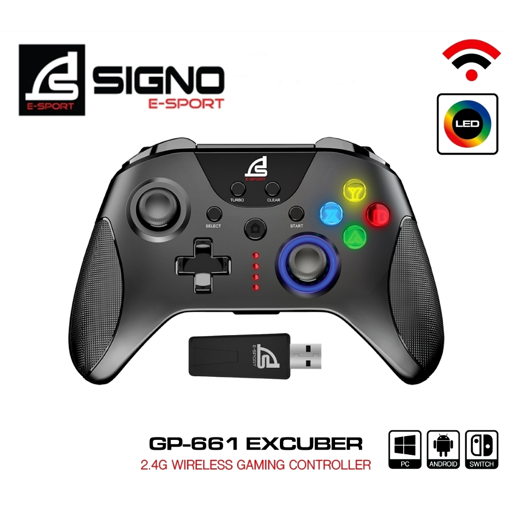 ⚡️จอยเกมส์รุ่นใหม่⚡️ SIGNO E-Sport รุ่น (WC-661 WC-662) EXCUBER 2.4G ...