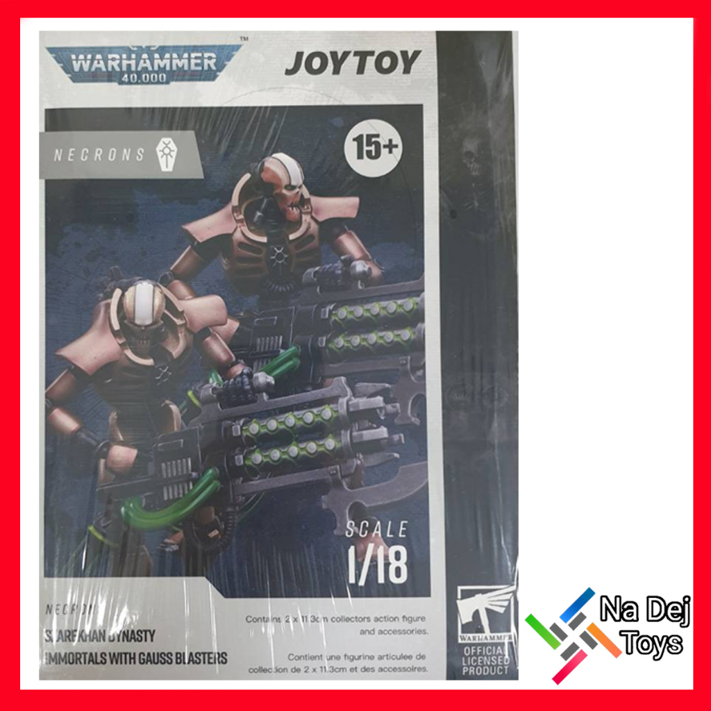 JoyToy Warhammer 40K Necrons Immortals Gauss Blasters 1/18" Figure จอย ...