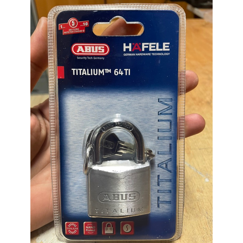 HAFELEกุญแจสายยู Abus TITALIUM รุ่น 64TI/40 ขนาด 40 มม. 482.01.824 , T65AL/40 My lock 43 mm ...