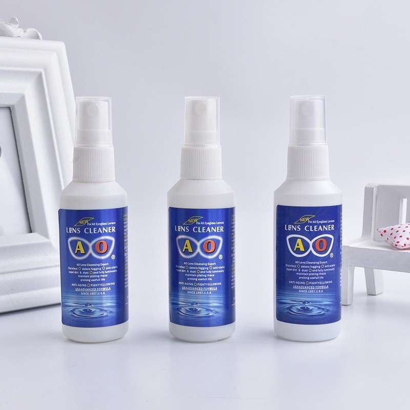 น้ำยาเช็ดเลนส์ AO Lens cleaner น้ำยาทำความสะอาดเลนส์ น้ำยาเช็ดแว่นตา ...