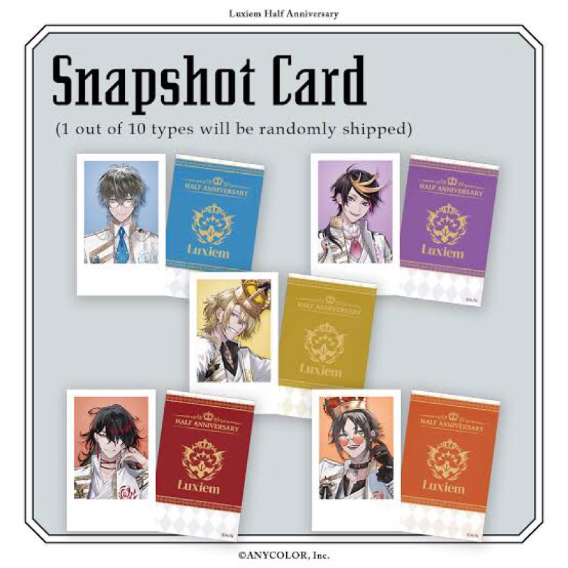 (Official) Luxiem Half Aniversary Snapshot card / Cheki Ike เชกิลักเซี ...