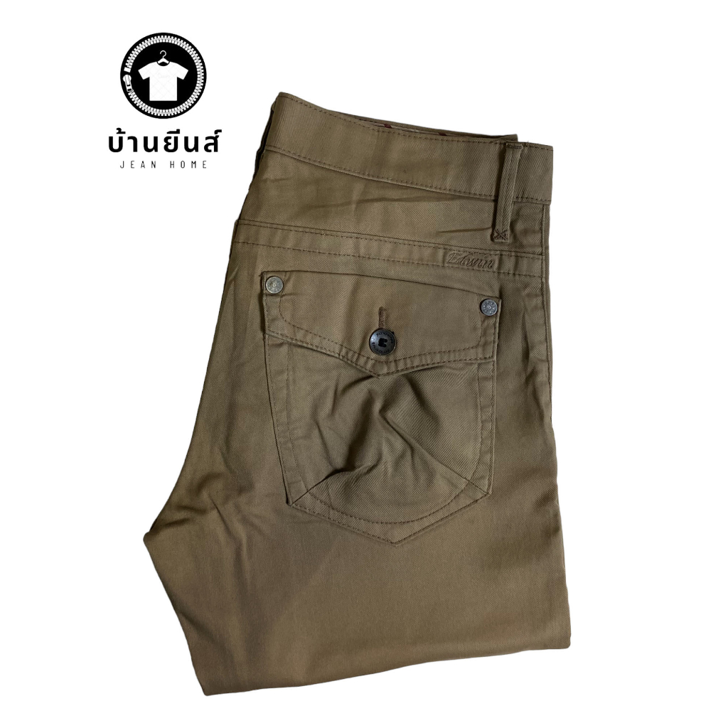 เอว 32 นิ้ว (67) EDWIN KHAKI ผ้าchinoทรงสลิม น้ำตาลสภาพสวย | Shopee ...