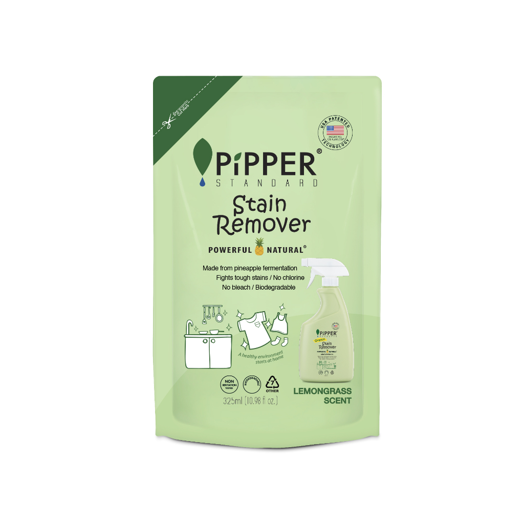 Pipper Standard ผลิตภัณฑ์ขจัดคราบก่อนซัก แบบถุงรีฟิล กลิ่นเลมอนกราส ...