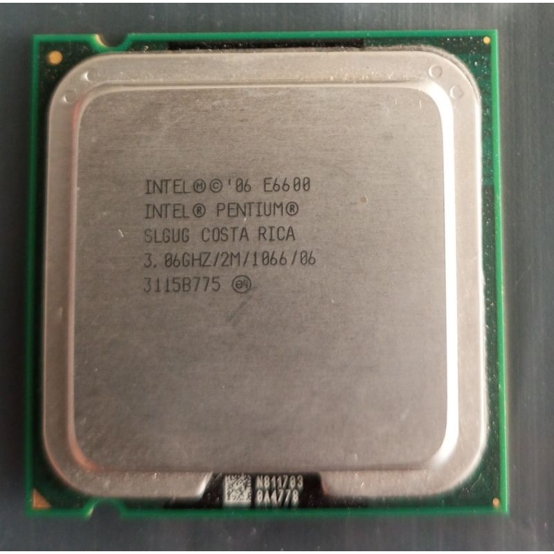 Intel Pentium Dual Core E6600 3.06GHz 2Cores 2Threads Socket 775 ...
