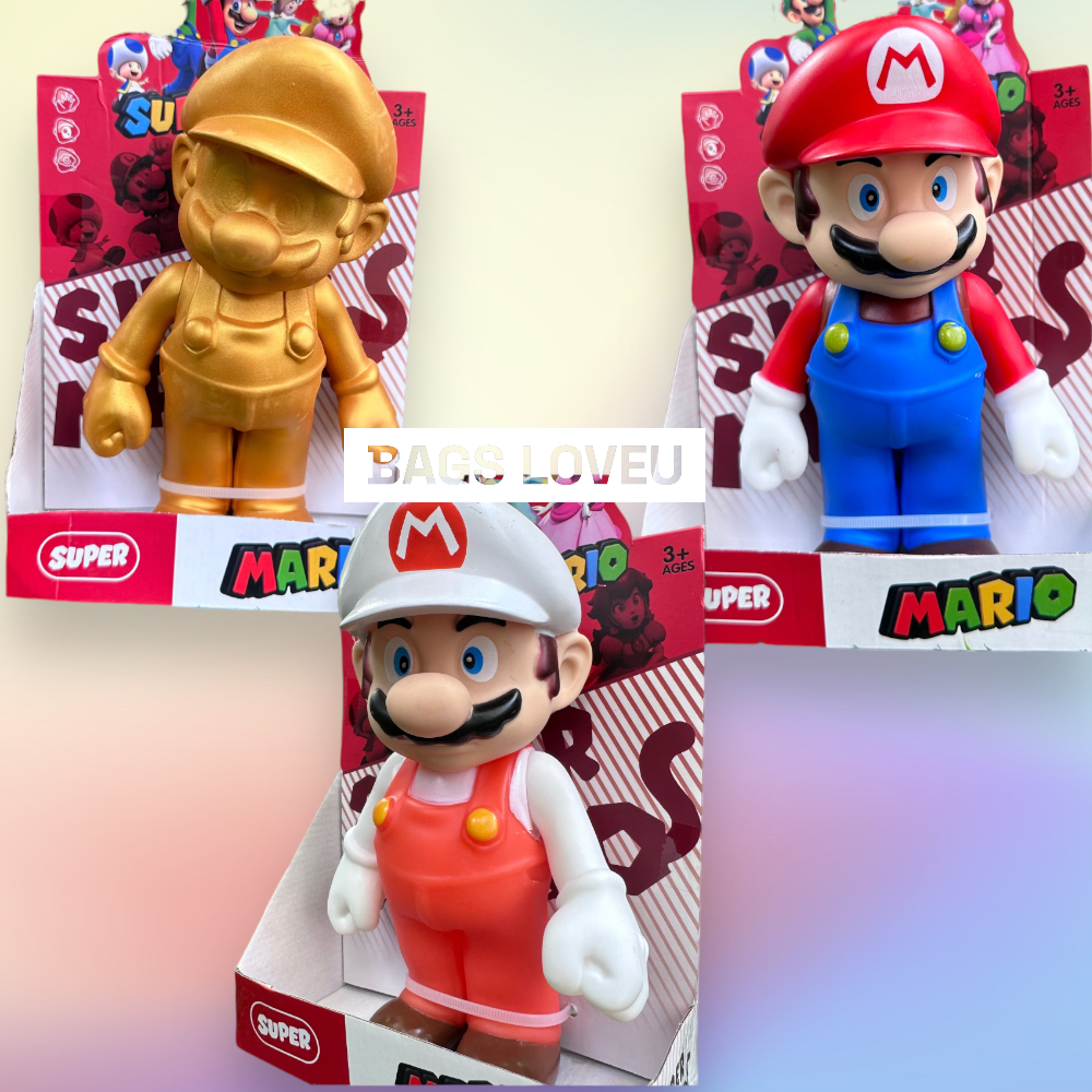 โมเดลมาริโอ้ Super Mario Size Figure Collection วัสดุซอฟไวนิล คุณภาพดี ...