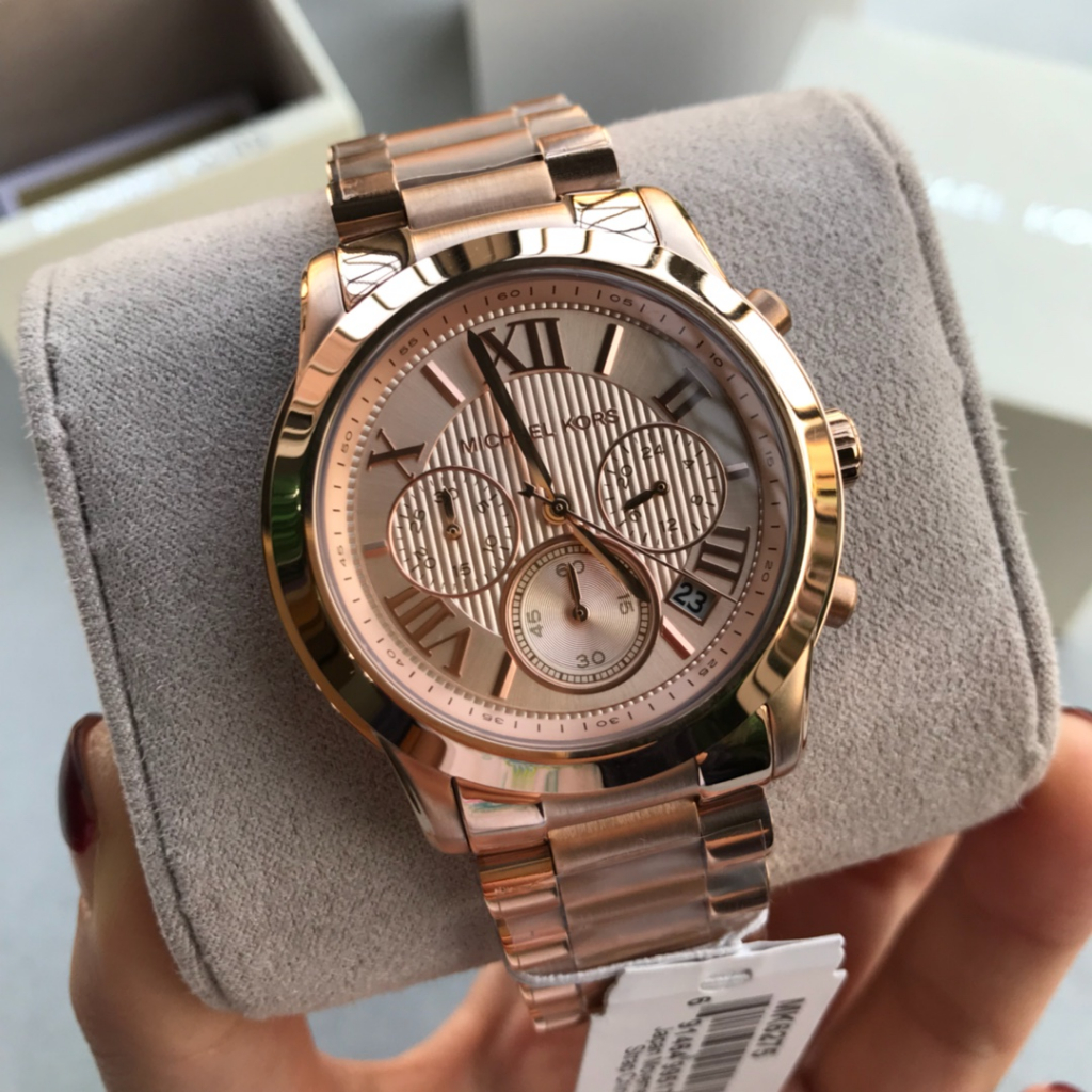 MICHAEL KORS MK6275 39mm Cooper Chronograph นาฬิกา Rose Gold สแตนเลสสตี ...