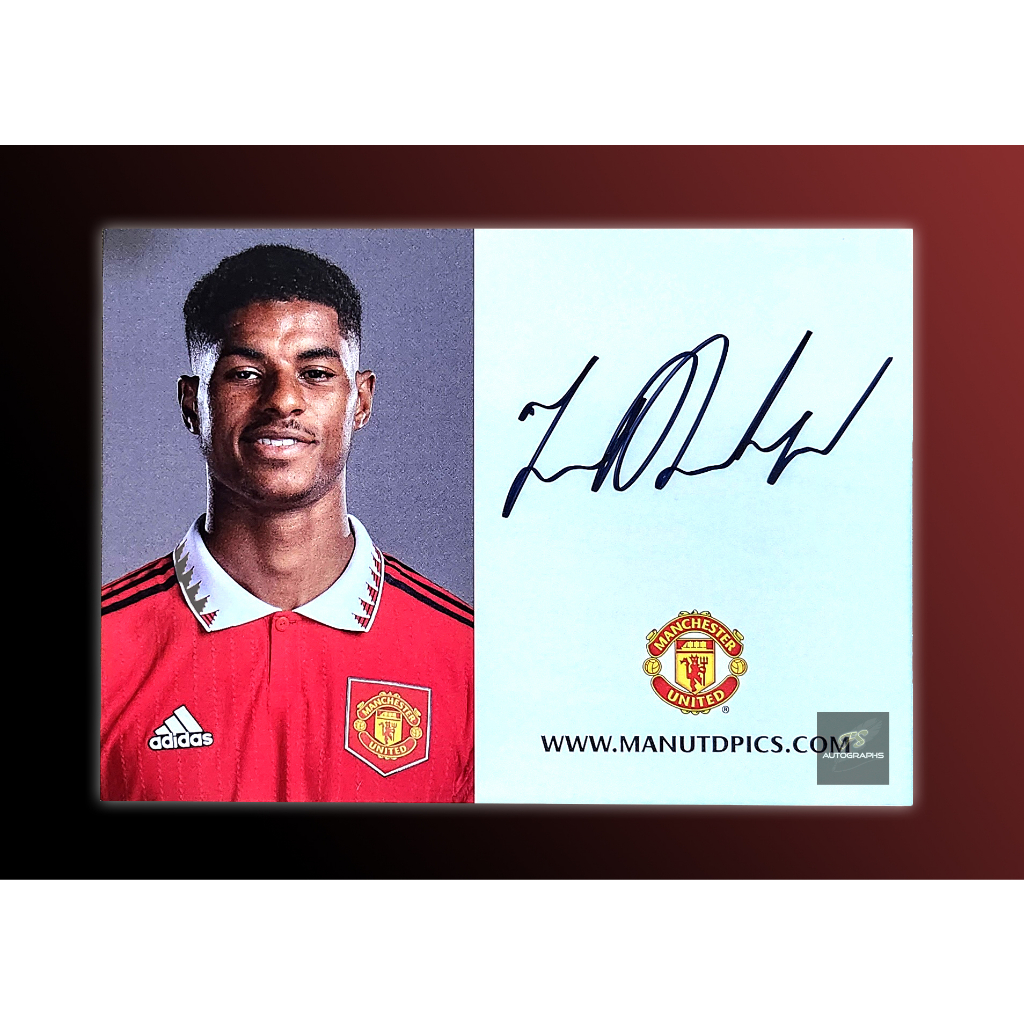 คลับการ์ดพร้อมลายเซ็น Marcus Rashford - Manchester United Official Club ...