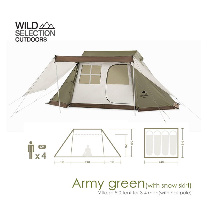 🔥พร้อมส่ง🔥 Naturehike Village 13 , Village 6 แท้ประกันศูนย์ไทย เต็นท์ ...