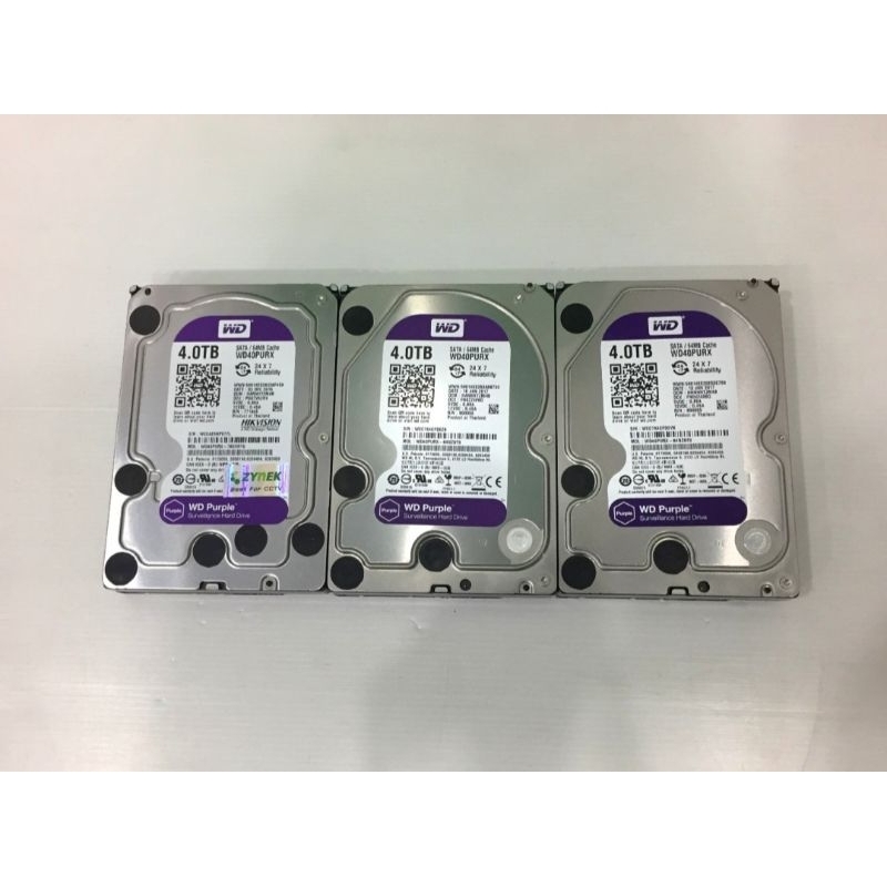 HDD 4TB. WD Purple WD40PURX มือสอง | Shopee Thailand