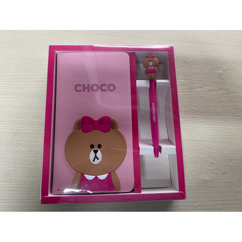 สมุดโน็ตพร้อมปากกาchoco(LINE FRIEND) | Shopee Thailand