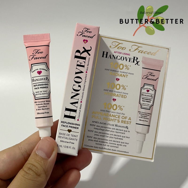 too faced Hangover Replenishing Face Primer ไพรเมอร์ 5 ml. | Shopee ...