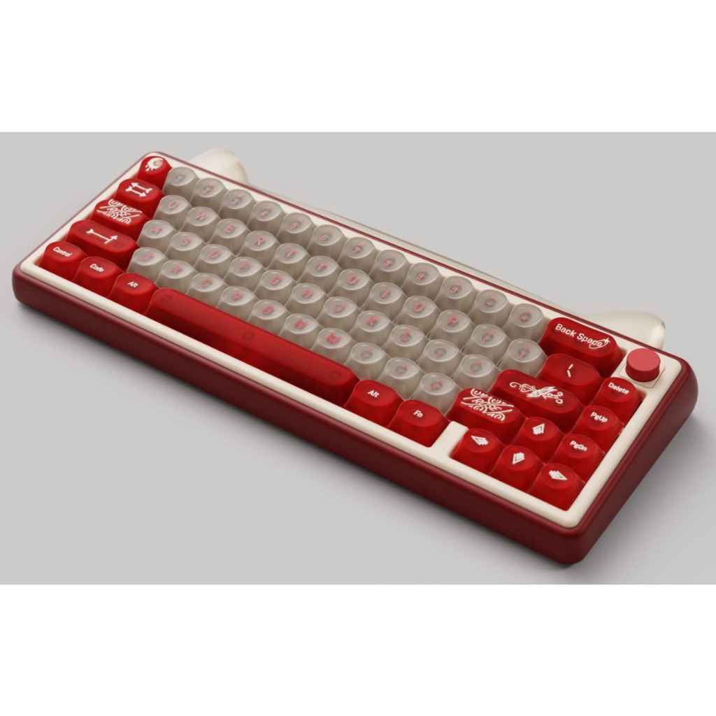 (พร้อมส่ง) คีย์บอร์ด ไร้สาย ครบชุด พร้อมใช้ Chilkey Paw65 65% gasket ...