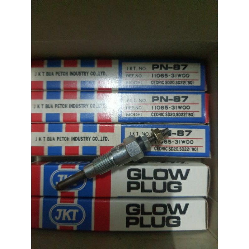 หัวเผา PN-87สำหรับ NISSAN ยี่ห้อ JKT เบอร์ PN-87 สำหรับ NISSAN CEDRIC ...