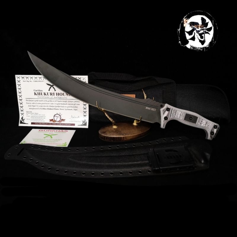 เดินป่า [KHAI Tactical Atayal] Black Blade Version Gurkha Scimitar ...