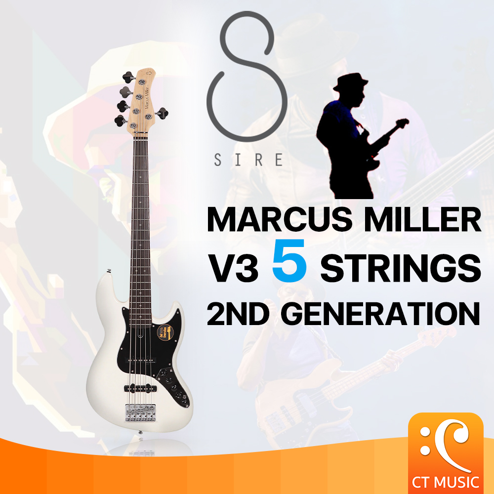 Sire Marcus Miller V3 5 Strings ( 2nd Generation ) เบสไฟฟ้า | Shopee ...